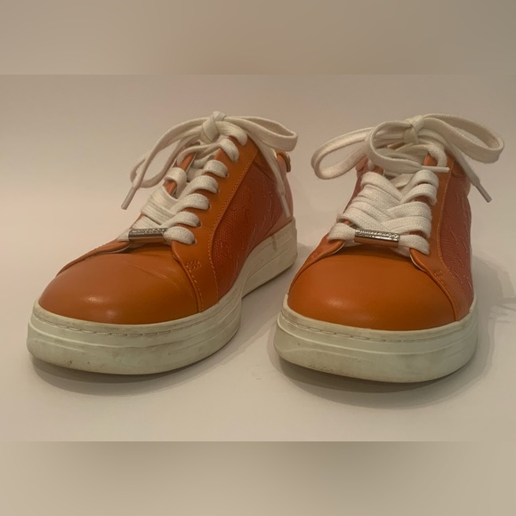 Jimmy Choo | Shoes | Jimmy Choo Rome Orange Jc Monogram Pattern And ...